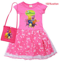 Backyardigans Clothes Toddler Girls Lace Princess Dresses with Small ...