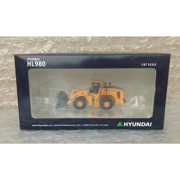 Diecast 1:87 Scale Hyundai HL980 Large Loader Engineering Machinery ...
