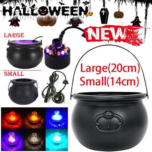 Halloween Black Witch Jar Atomizer Cauldron with Mist Maker Halloween ...