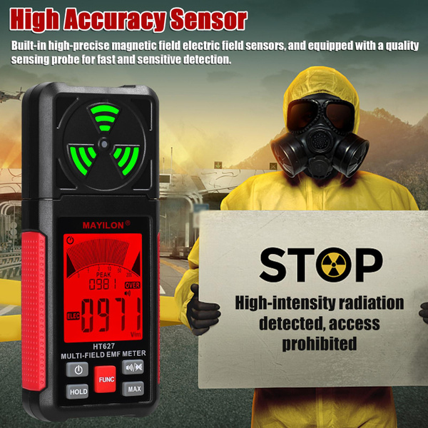 MAYILON Handheld EMF Meter Portable Electromagnetic Radiation Detector ...