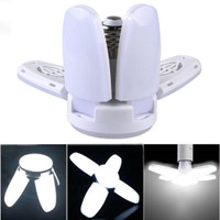 1PC/2PCS E27 LED Bulb Fan Blade Timing Lamp MIni 4-blade 28W Foldable ...