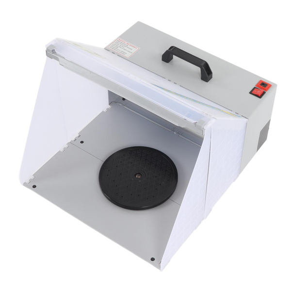 Airbrush Spray Booth Set, Portable Turntable Workbench High Density ...
