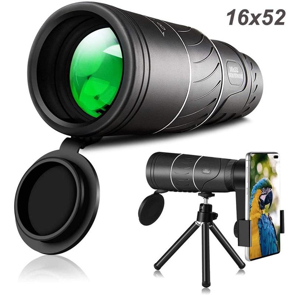 HD Portable 16x52 Monocular Dual Focus Optics Zoom Telescope with ...