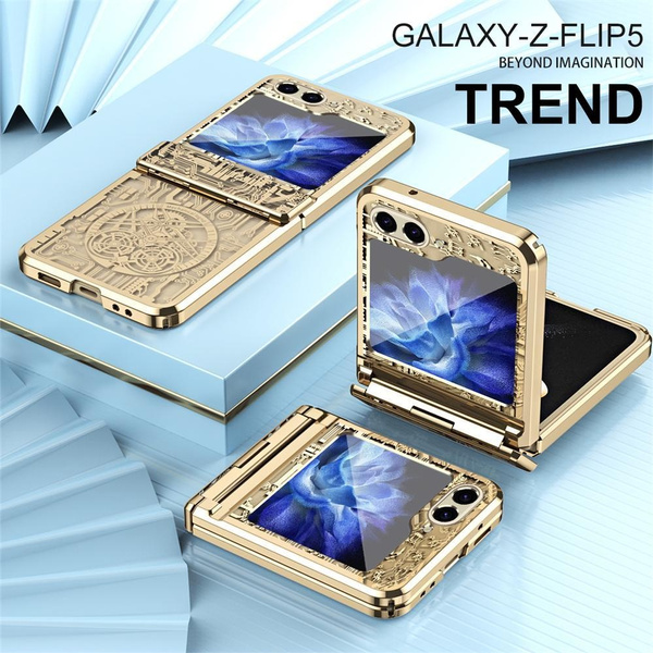 New Circuit Pattern Fold Phone Case for Samsung Z Flip 5 Galaxy Z Flip5 ...