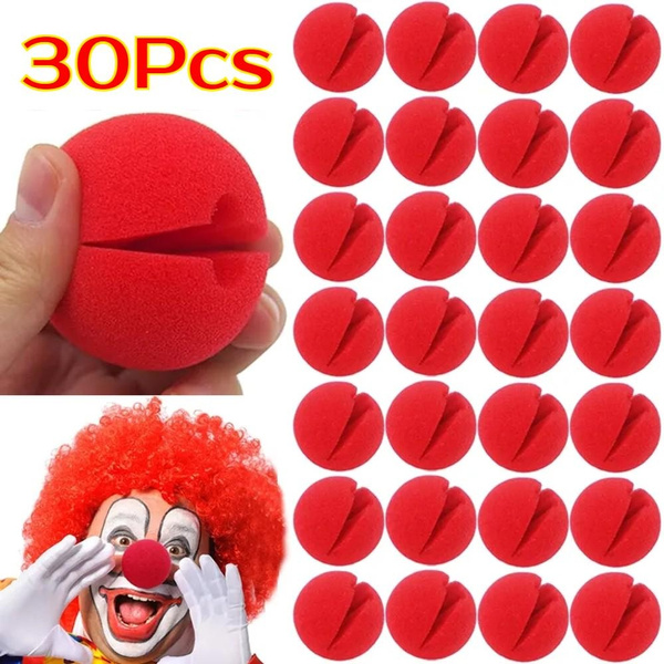 30 Pcs Red Sponge Noses Red Clown Nose Cosplay Nose for Halloween ...