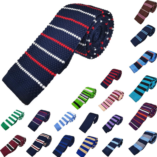 Men's Knitted Tie Necktie Business Formal Various Design Casual Skinny ...