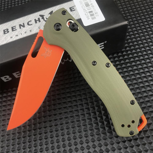 Green G10 Handle Benchmade 15535 Hunt Taggeout Axis Lock Pocket Outdoor ...
