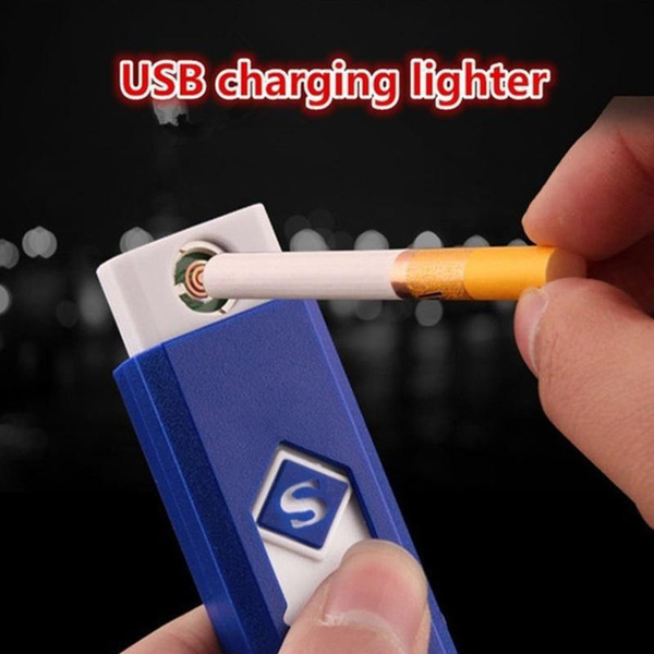 USB Lighter Rechargeable Flameless Electronic Charging Lighter No Gas ...