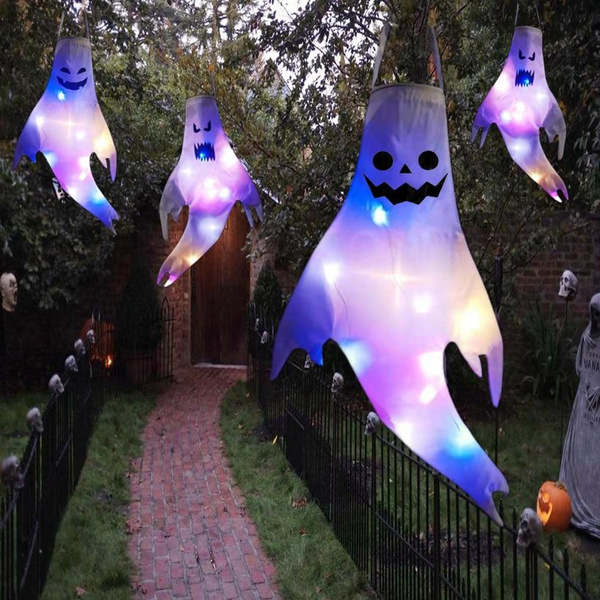 Halloween LED Large Outdoor Lights Hanging Ghost Lights Halloween Party ...
