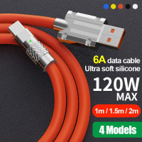 120W Data Cable 6A Fast Charging Bold Phone Charging Cable | Wish