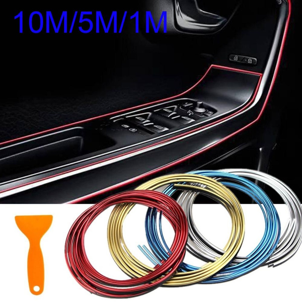 Car Interior Moulding Trim Sticker, Electroplating Color Film Auto ...