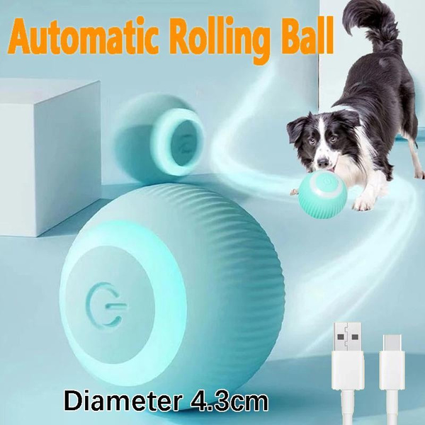 1PC USB Rechargeable Cat Dog Ball Toy Automatic Rolling Smart ... 1PC USB Rechargeable Cat Dog Ball Toy Automatic Rolling Smart ...