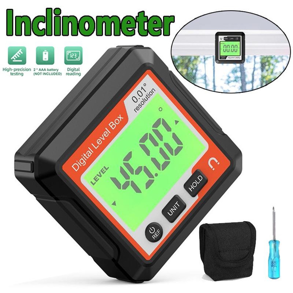 1PC Digital Protractor Inclinometer Level Gauge Goniometer Measuring ...