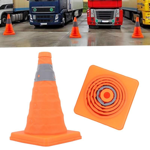 Collapsible Traffic Safety Cones Reinforced Base Folding Foldable ...