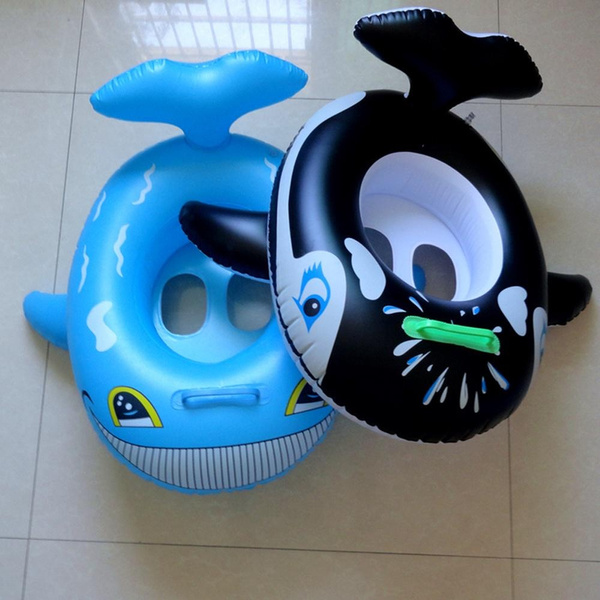 Cute Whale Shaped Inflatable Pool Floats Seat Swimming Rings For Baby ...