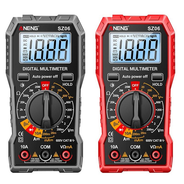 Digital Multimeter AC/DC Voltage Tester Current Resistant Diode Meter ...