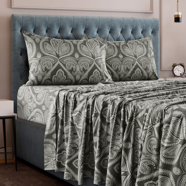 Lux Decor Collection Quatrefoil Printed Bedding Set Ultra Soft ...