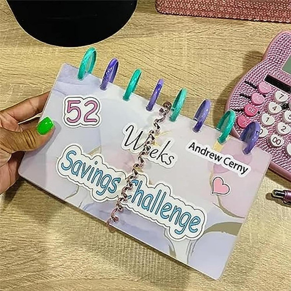 52 Week Savings Challenge - 2023 Reusable Cash Stuffed Flipchart ...
