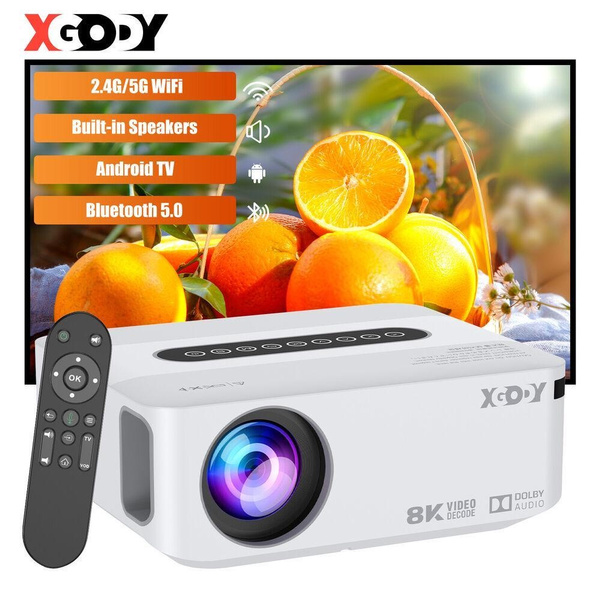 2023 XGODY Projector With Bag WiFi 5G 8K 1080P Home Theater Video ...