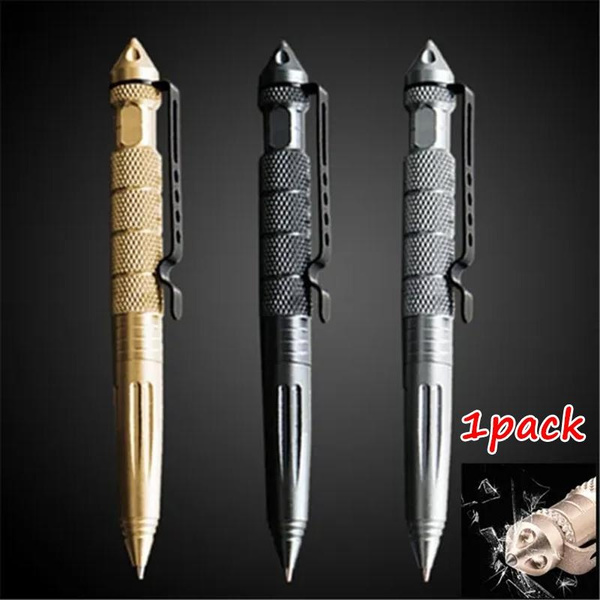 Portable Tactical Pen With Refill Self Defense Tungsten Steel Security ...