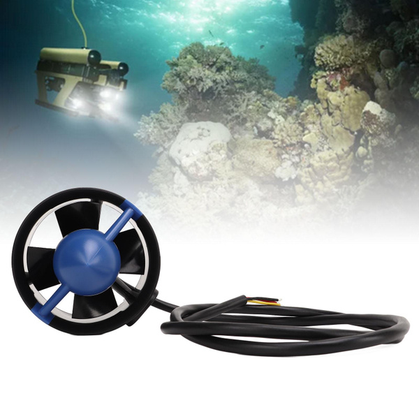 Black RC Underwater Thruster Brushless Waterproof ROV Remote Operated ...