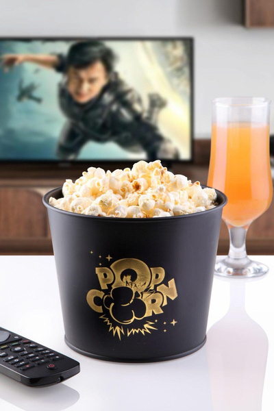 Printed Metal Popcorn Bucket | Wish