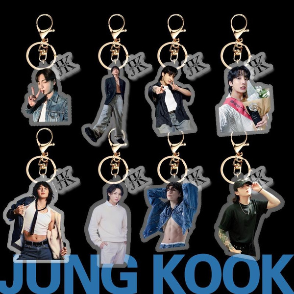 2023 Kpop Jung kook New Album seven Acrylic Keychain Cute Cartoon Jung kook Key Ring Pendant | Wish