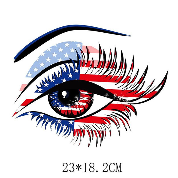 American Eye Thermal Patch Iron On Patches For DIY Heat Transfer ...
