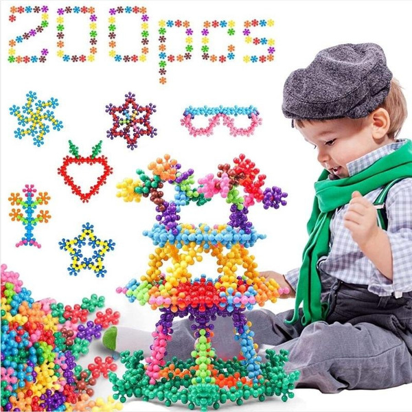 Building Blocks 200 Pcs Blocks Building Bricks Block for 3 4 5 6 Years ...