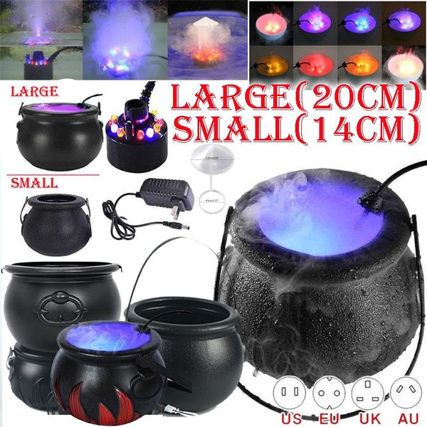 New Halloween Witch Jar Cauldron Mist Maker Fogger Atomizer Air ...