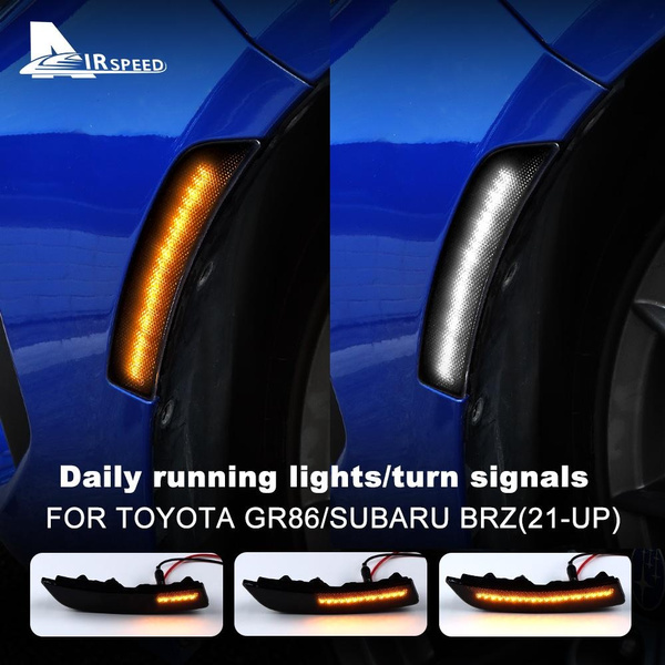 for Subaru BRZ Toyota GR86 2021 2022 2023 LED Side Marker Light Indicator Repeater Lamp Turn ...