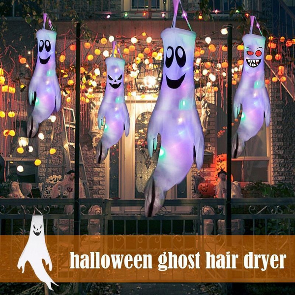 Halloween Decoration Light LED Ghost Dress Up Glowing Spooky Lamp Ghost ...