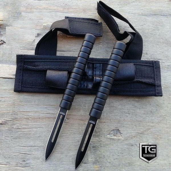 Non Interlocking Ninja Dual Blade Tactical Throwing Hunting Knife w ...