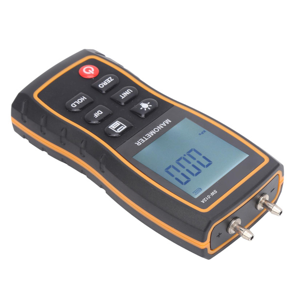 Digital Manometer, SW‑512A Handheld HVAC Pressure Meter Gauge ...