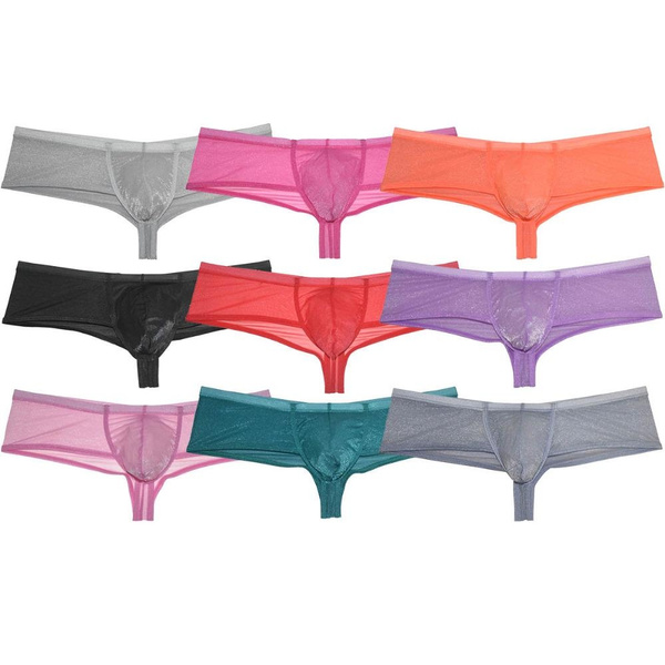 Elevate Style Men's Organdy Cheeky Boxers Thong Underwear Also Known As ...