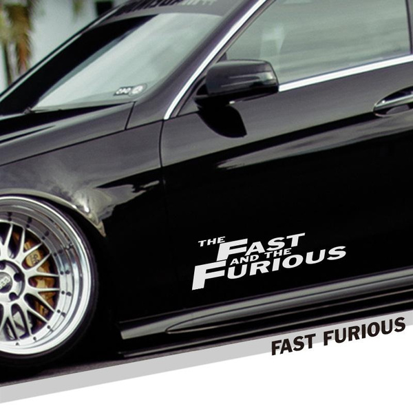 Noizzy® 'The Fast and the Furious' Reflective Car Stickers - Black ...