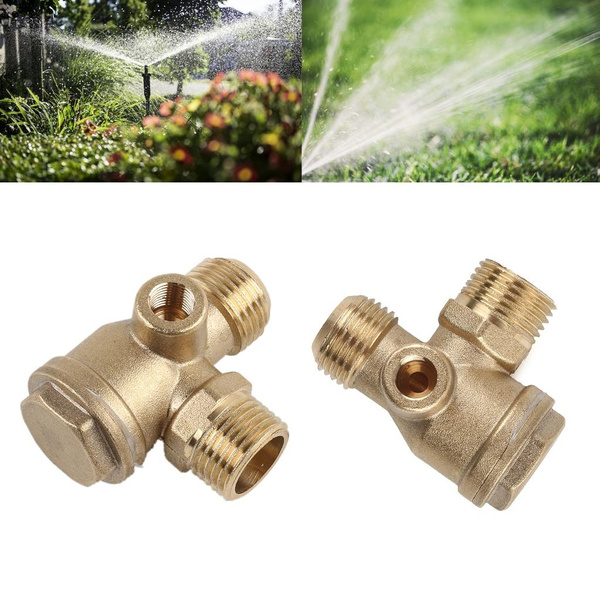 3-Port Brass Check Valves Male Thread Compressor Check Valves Pipe ...