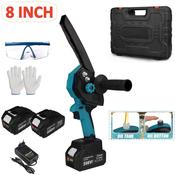 4000W 8 Inch Brushless Electric Chainsaw with Oiler Electric Trimming ...