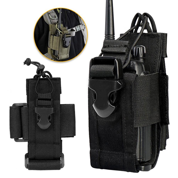 1000D Tactical Molle Walkie Talkie Pouch Interphone Storage Bag Outdoor ...