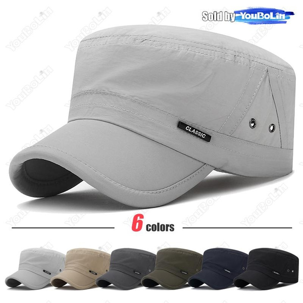 New Mens and Womens CLASSIC Logo Flat Cap With Venting Holes On The ...