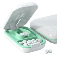 1PC Pill Splitter with Blade for Small Large Pills Cut in Half Quarter ...