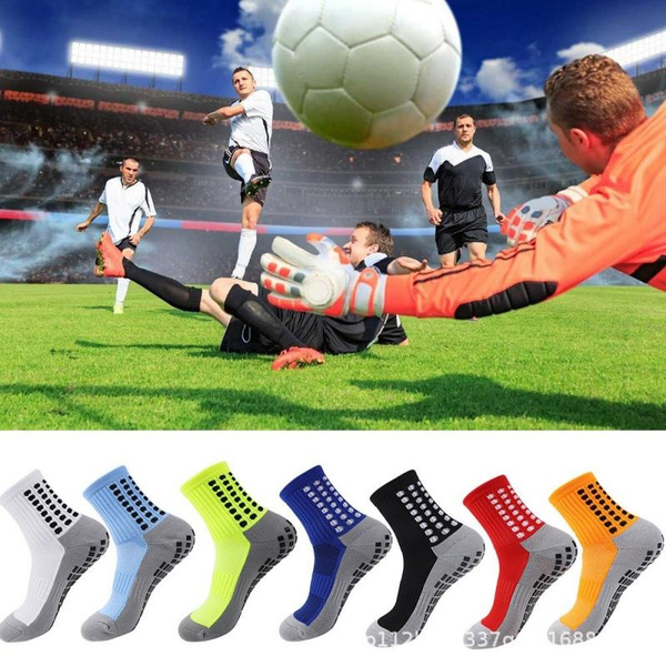 New Grey Towel Bottom Football Socks Anti Slip Soccer Socks Sport Socks ...