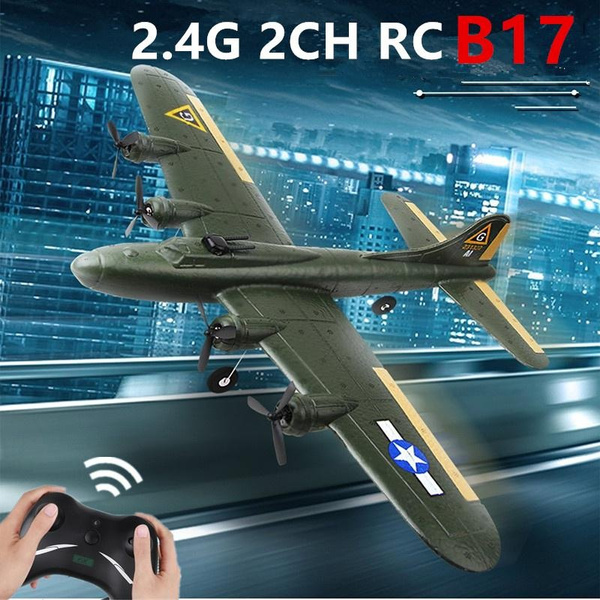 FX817 RC Airplane 2 Channel Fixed Wing Glider Air Fortress Bomber B17 ...