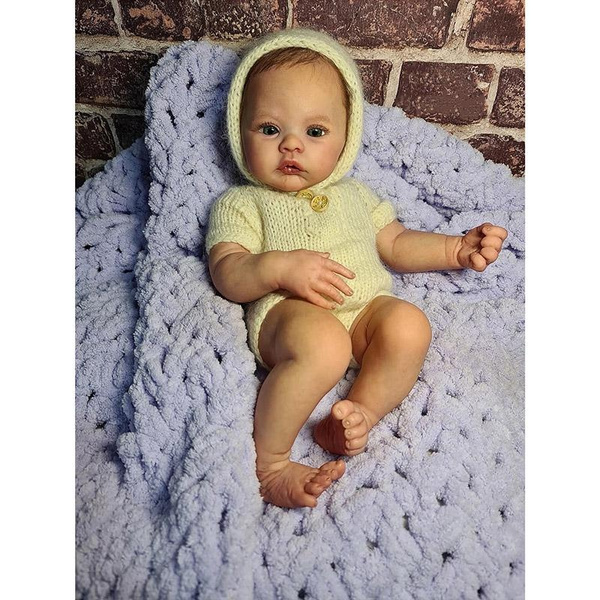 45CM Girl Doll Meadow Soft Cuddly Body Lifelike Soft Touch 3D Skin with ...