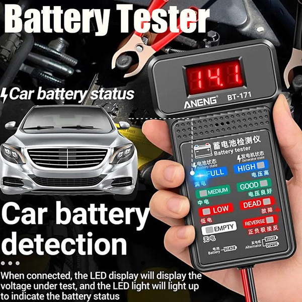 1PC Battery Tester 12V Digital Auto Battery Analyzer Charging Cranking ...