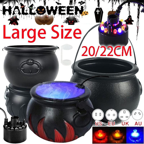 New Large Size Halloween Witch Jar Cauldron Mist Maker Fogger Atomizer ...