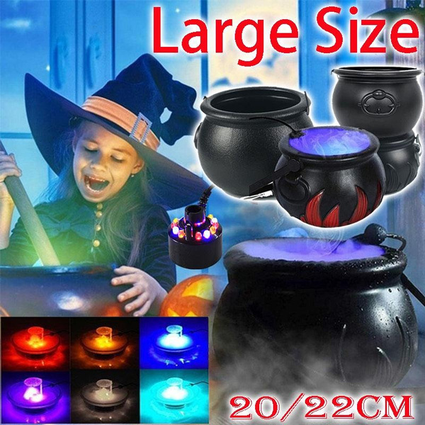 New Halloween Large Size Witch Jar Cauldron with Ultrasonic Atomizer ...