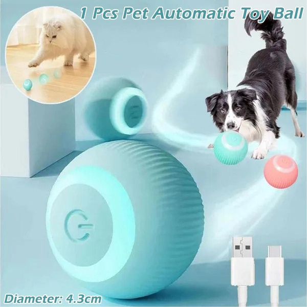 360° 1 Pcs Self-Rotating Rolling Ball USB Rechargeable Electric ...
