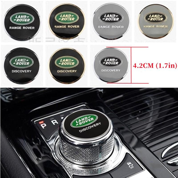 Automotive Interior Stickers Car Gear Emblem Button Shifter Knob Cover ...