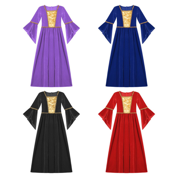Kids Girls Medieval Vintage Renaissance Dress Costume Halloween Cosplay ... Kids Girls Medieval Vintage Renaissance Dress Costume Halloween Cosplay ...